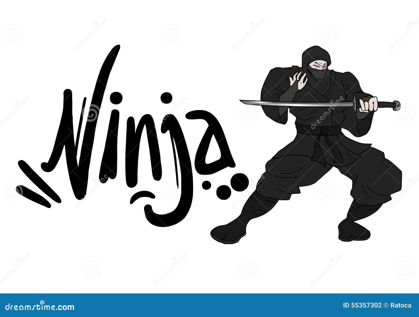 Ninja symbol stock vector. Illustration of creative, design - 55357302