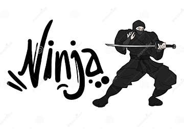 Ninja symbol stock vector. Illustration of creative, design - 55357302