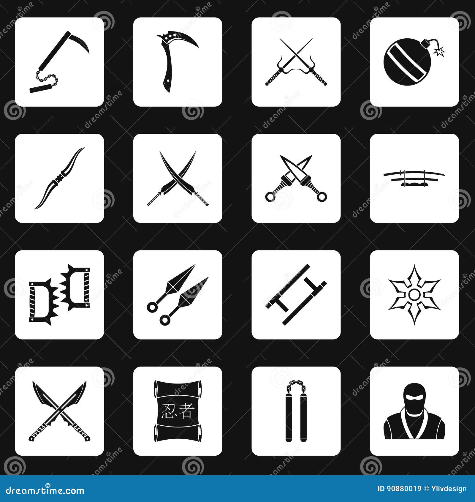 Ninja Tools Isolated Coloring Page For Kids Cartoon Vector ...