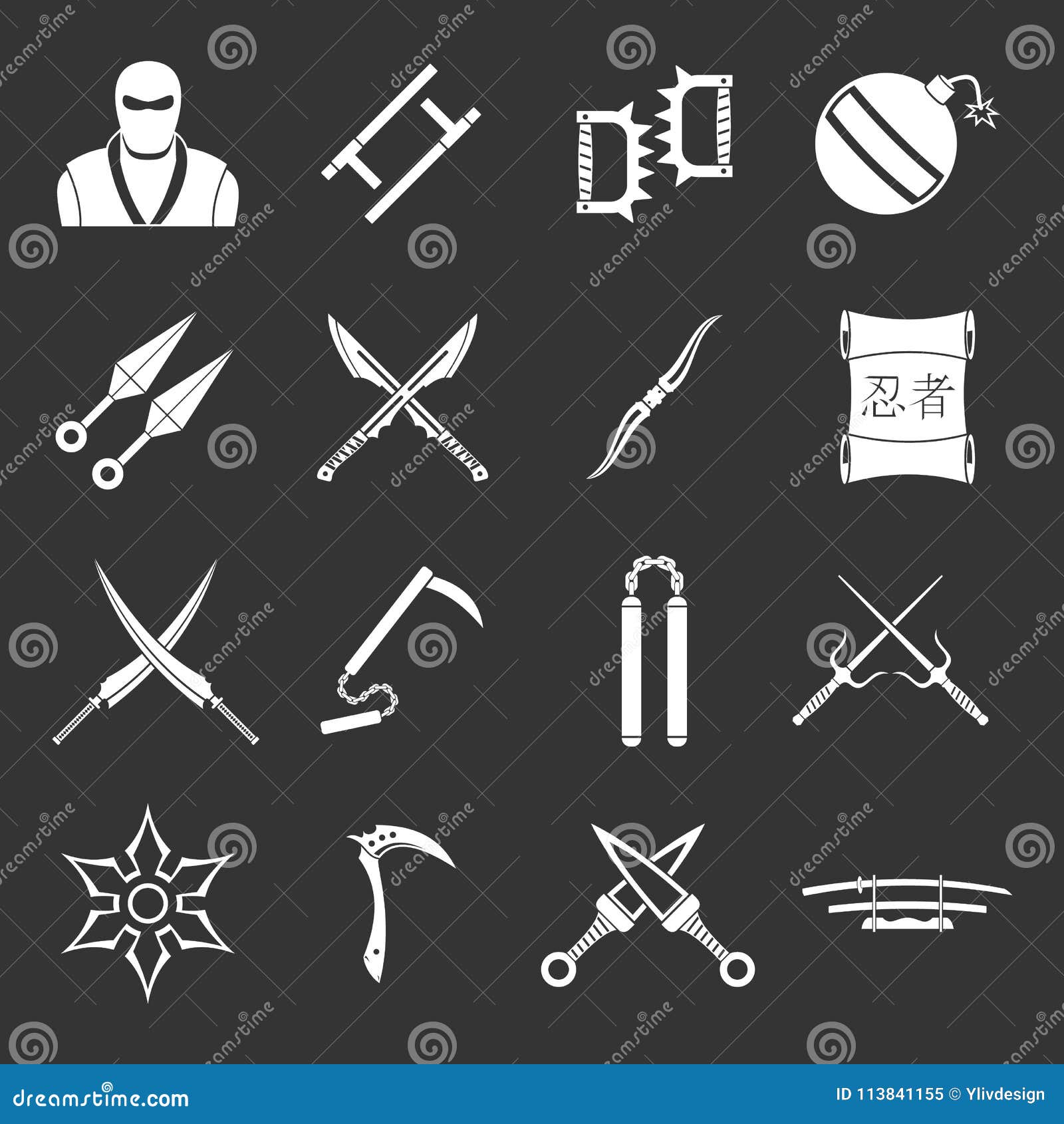 Ninja Tools Isolated Coloring Page For Kids Cartoon Vector ...