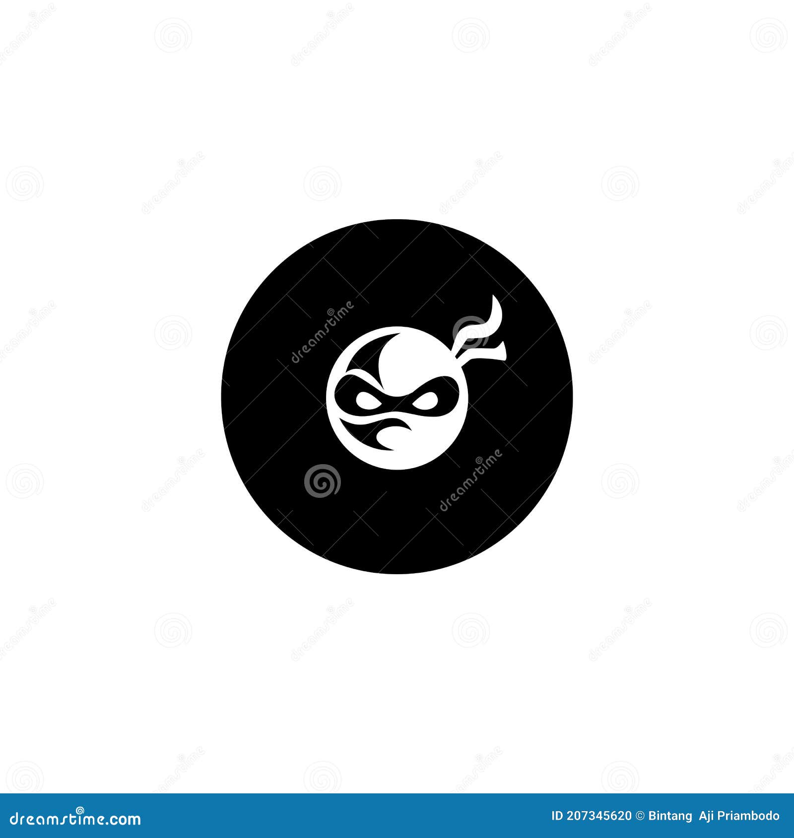 Ninja Warrior Vector Illustration Stock Vector - Illustration of action ...