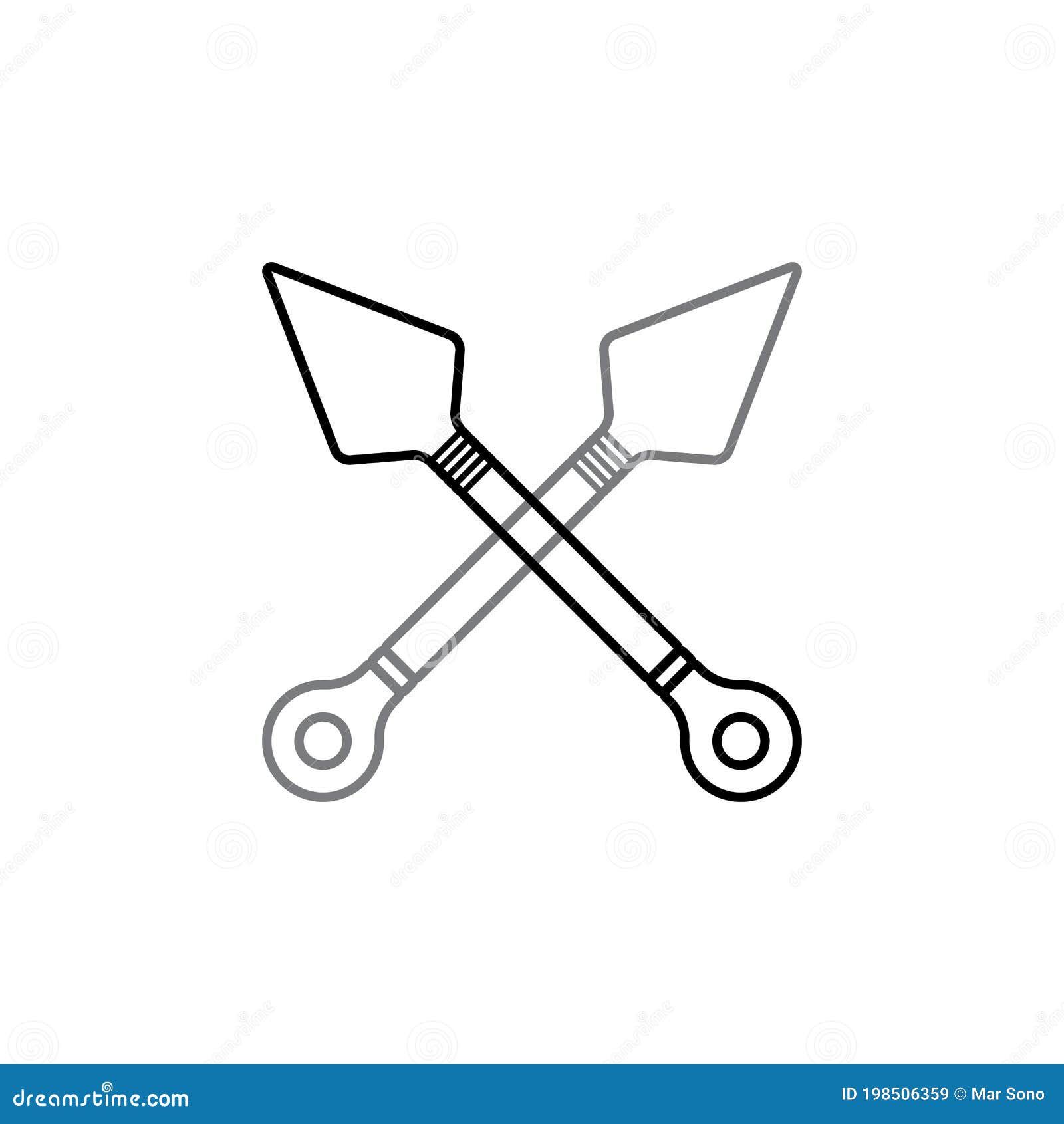 Ninja weapons vector logo stock vector. Illustration of ninja - 198506359