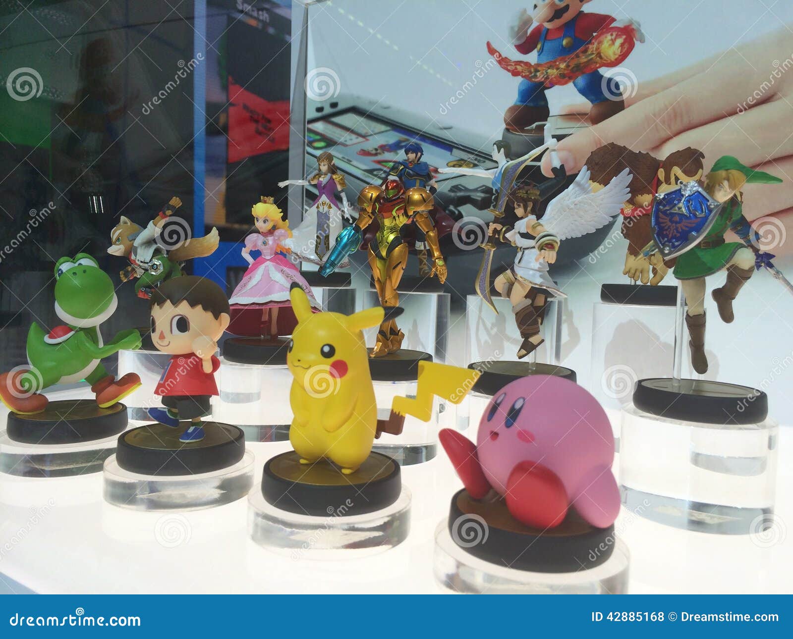 Nintendo Amiibo figurines editorial stock photo. Image of corporation ...