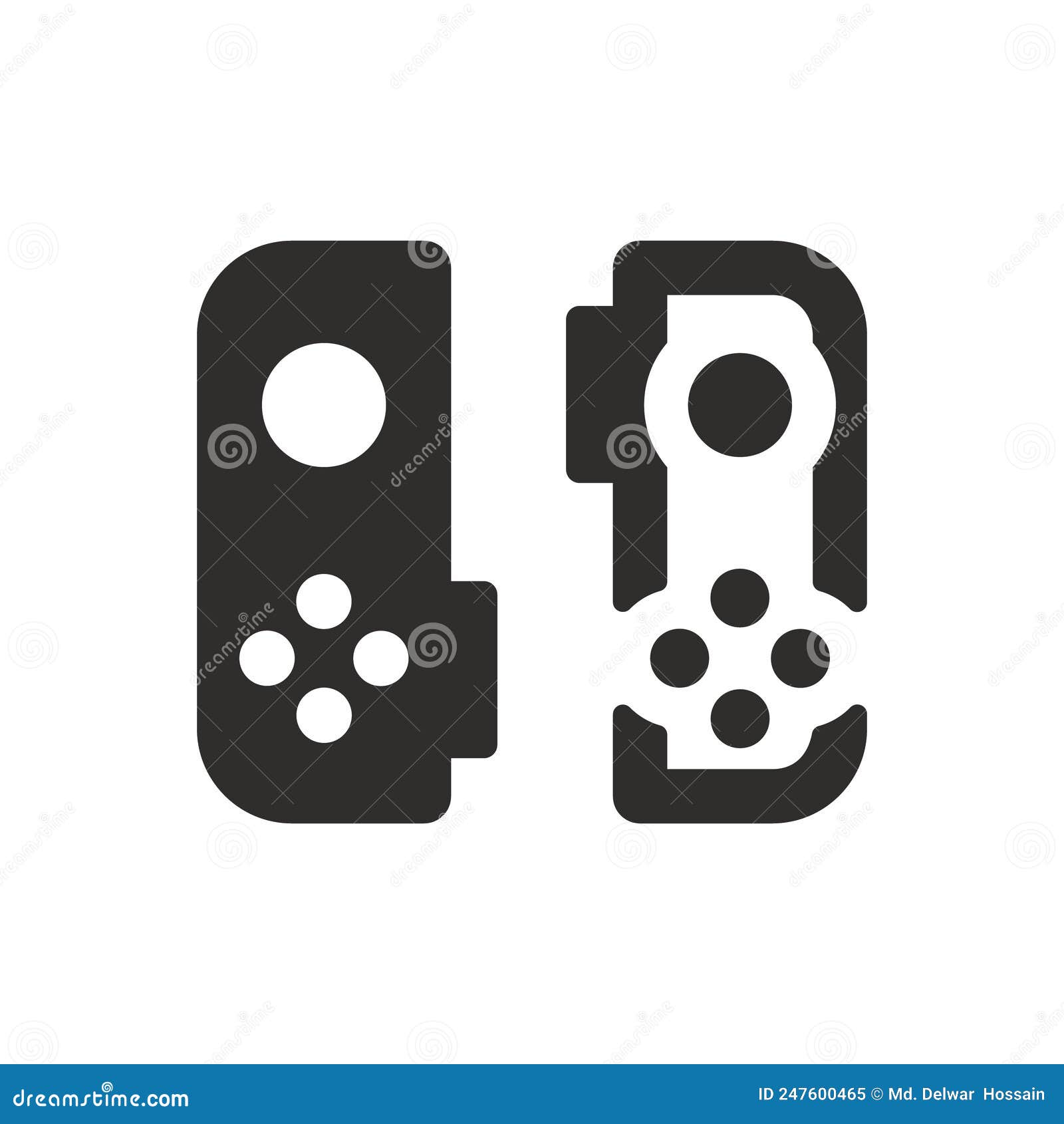 Controller For Nintendo Switch Cartoon Vector | CartoonDealer.com #89169399