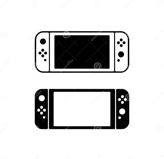 Nintendo Switch. Game Controller Design Template Icon Stock Vector ...