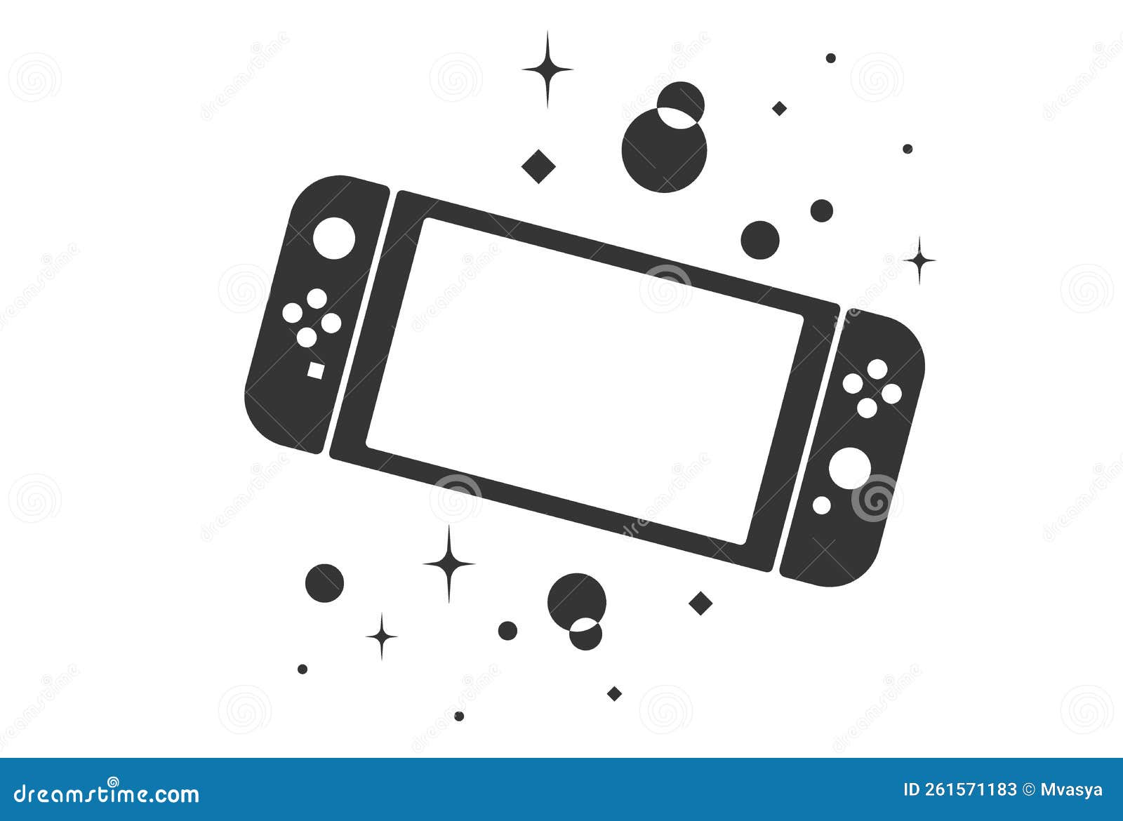 Nintendo Switch. Game Controller Design Template Icon Vector Illustration | CartoonDealer.com ...