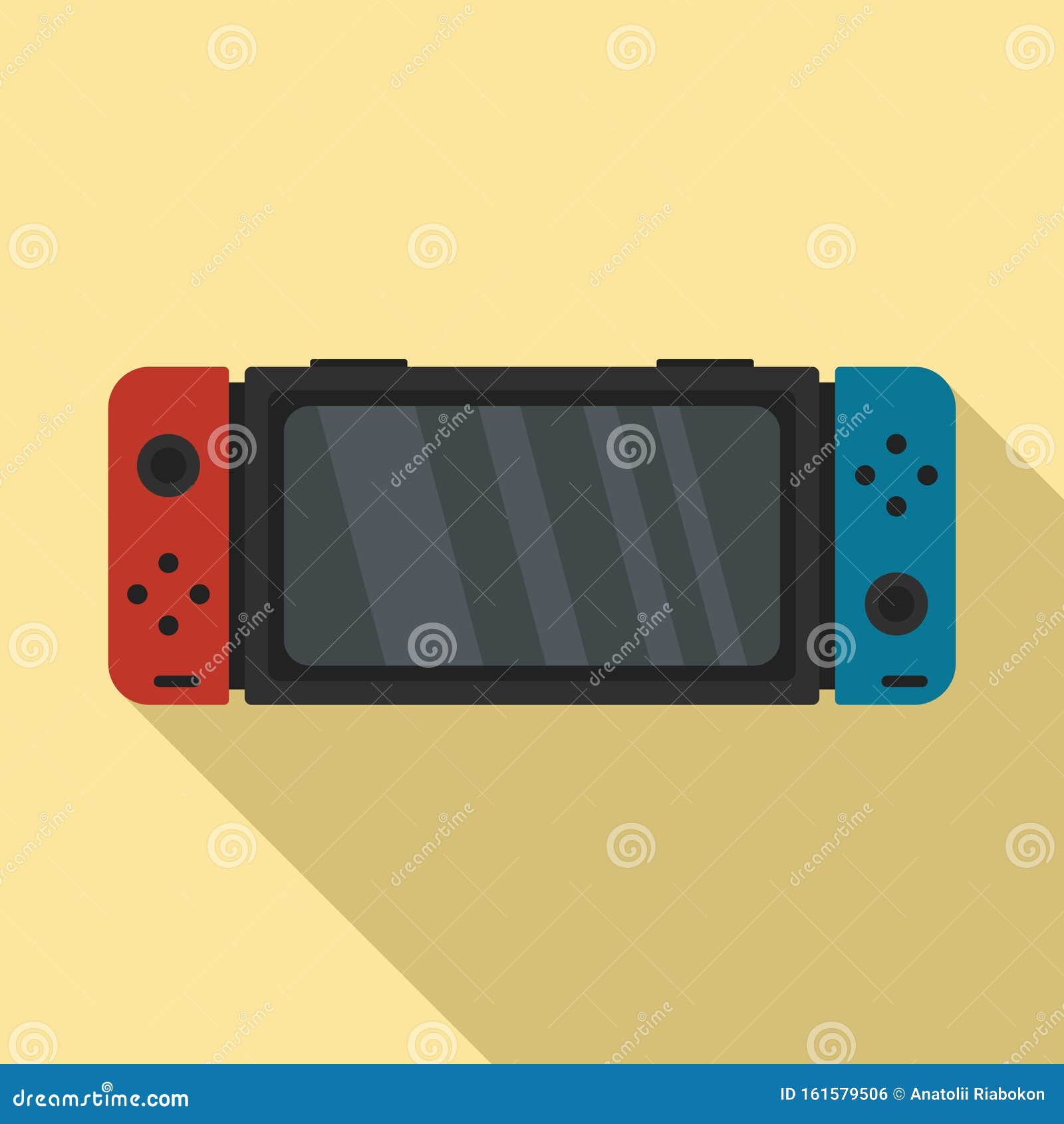 Nintendo Switch Icon, Flat Style Stock Vector - Illustration of joypad ...