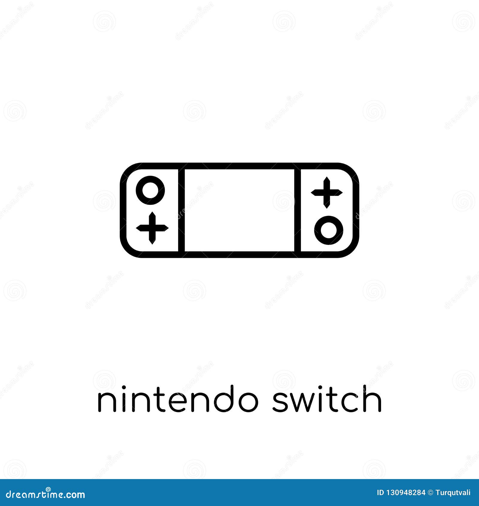 Nintendo Switch Icon From Entertainment Collection. Cartoon Vector ...