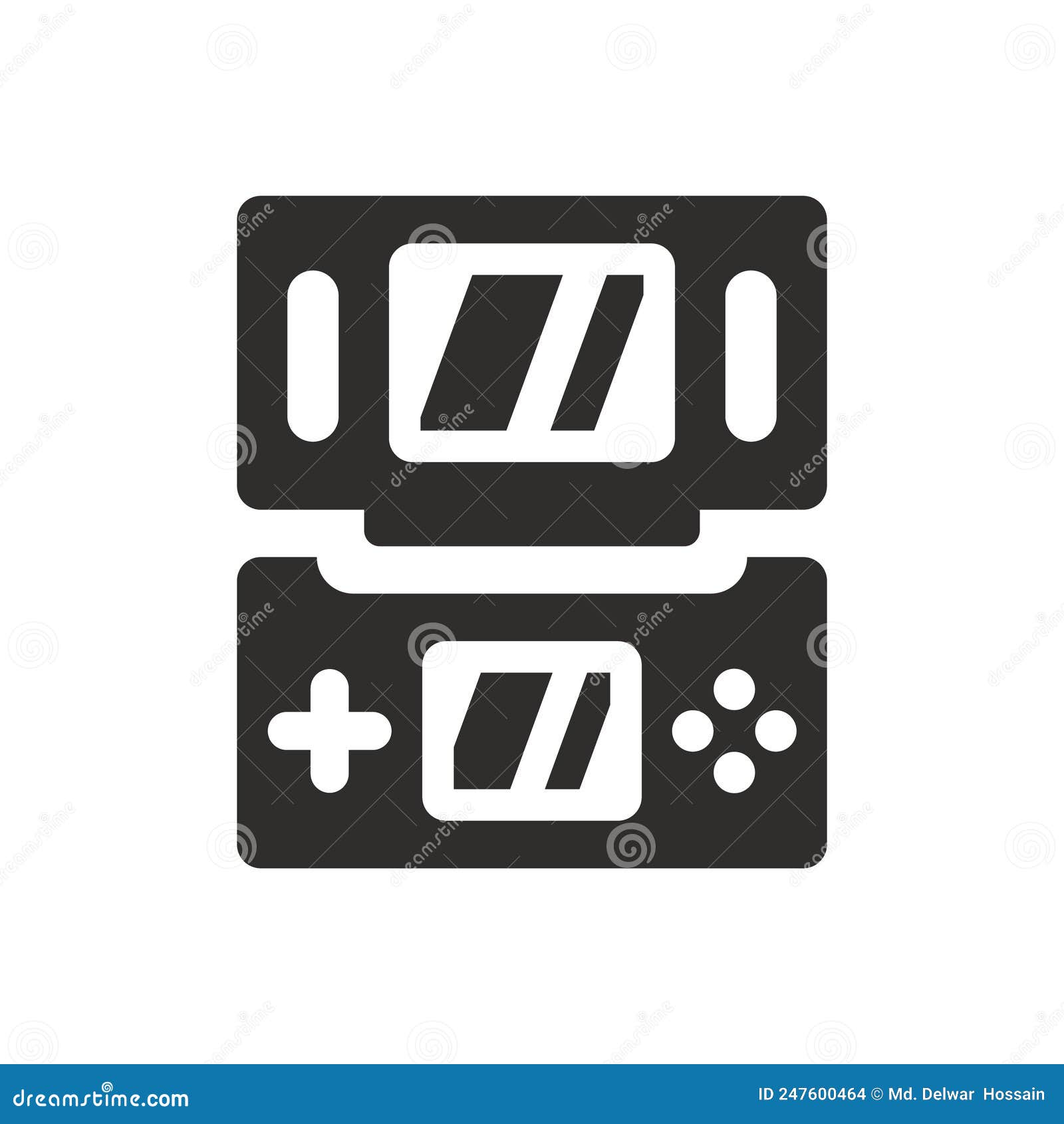 Nintendo switch icon stock vector. Illustration of tech - 247600464