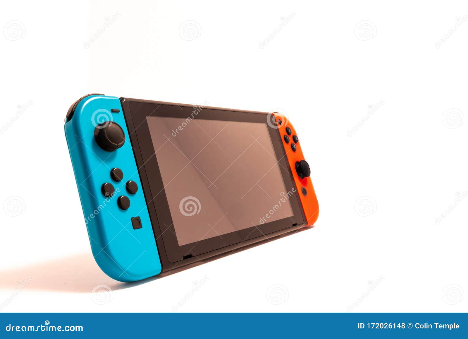 Nintendo Switch Video Game Console on White Editorial Stock Photo ...