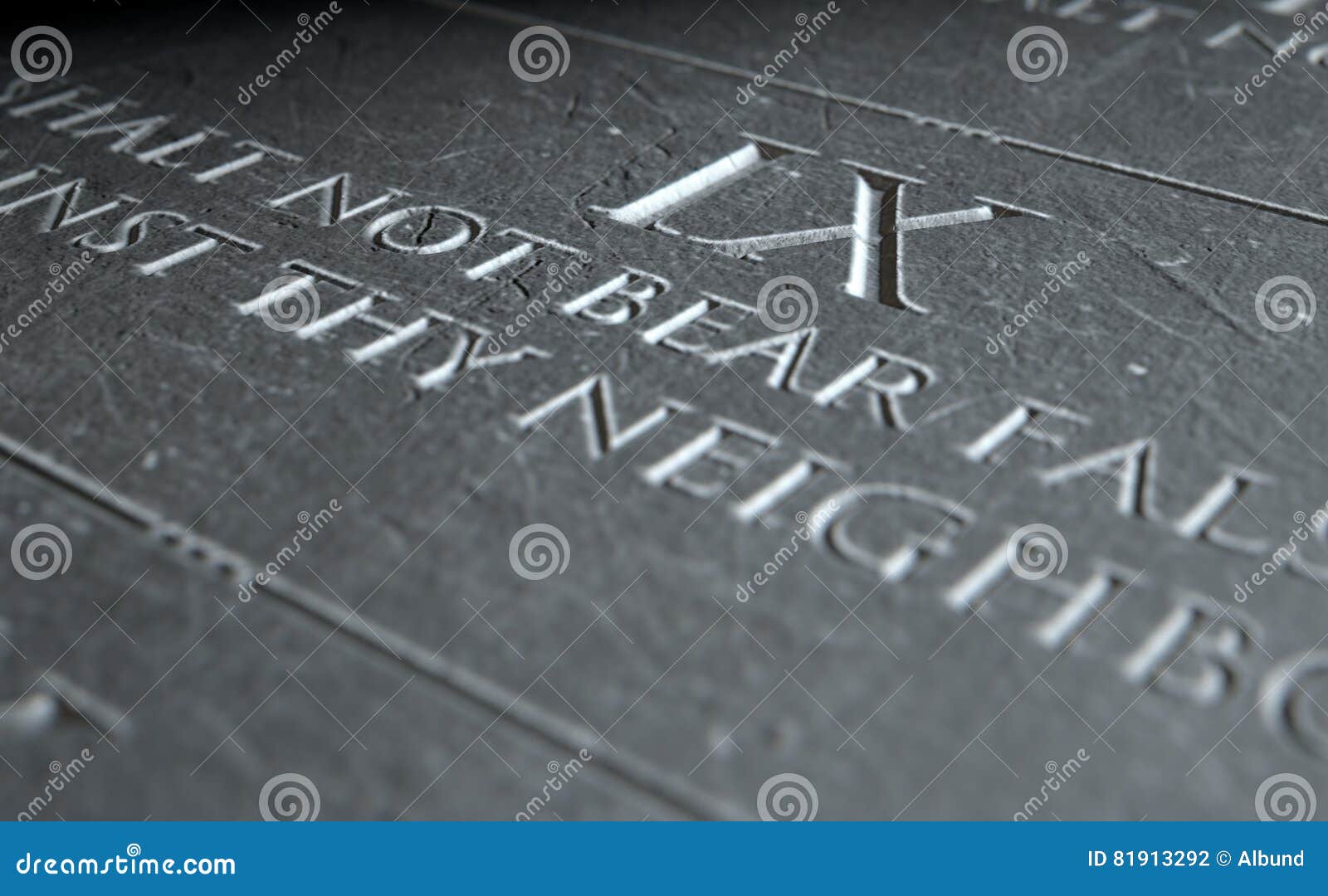 The Ninth Commandment stock illustration. Illustration of religion ...