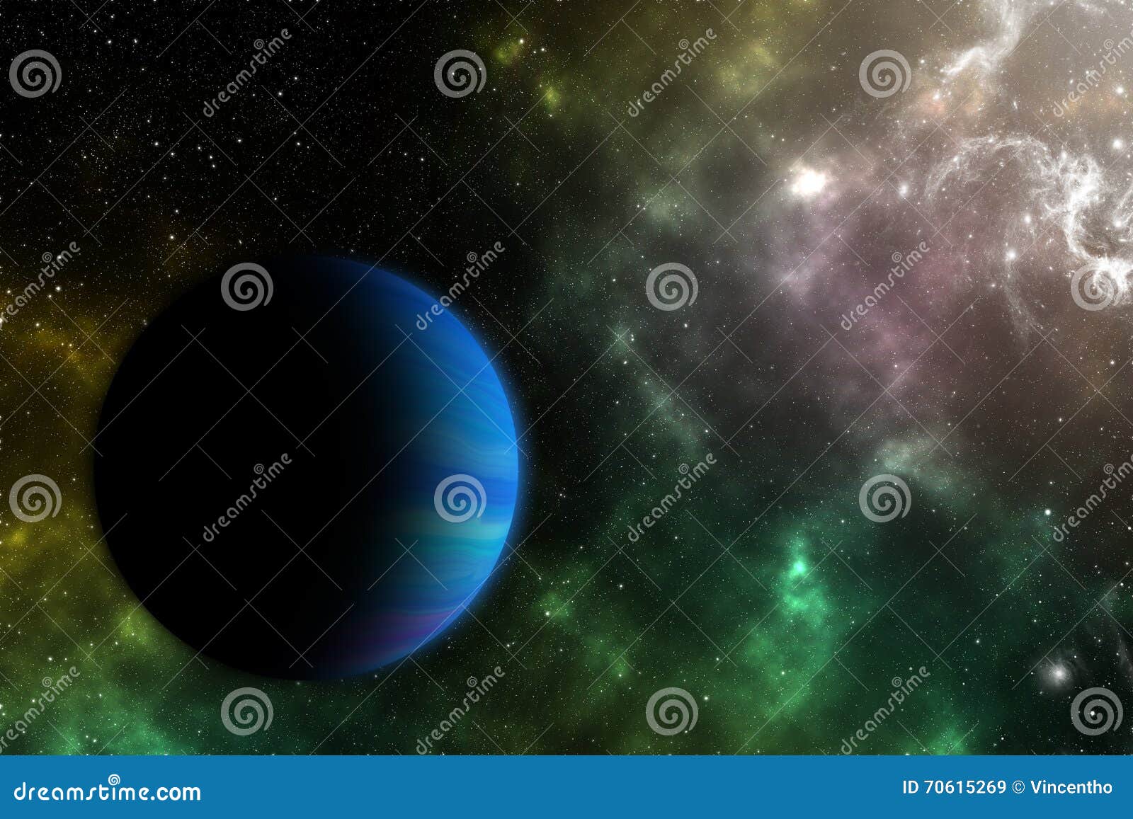 The Ninth Planet Nine stock illustration. Illustration of astronomy ...