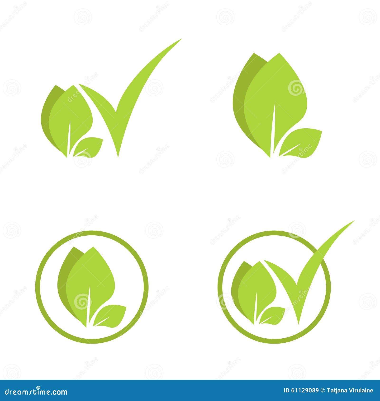 Nio Element Av Den Rena Naturen Stock Illustrationer - Illustration av ...