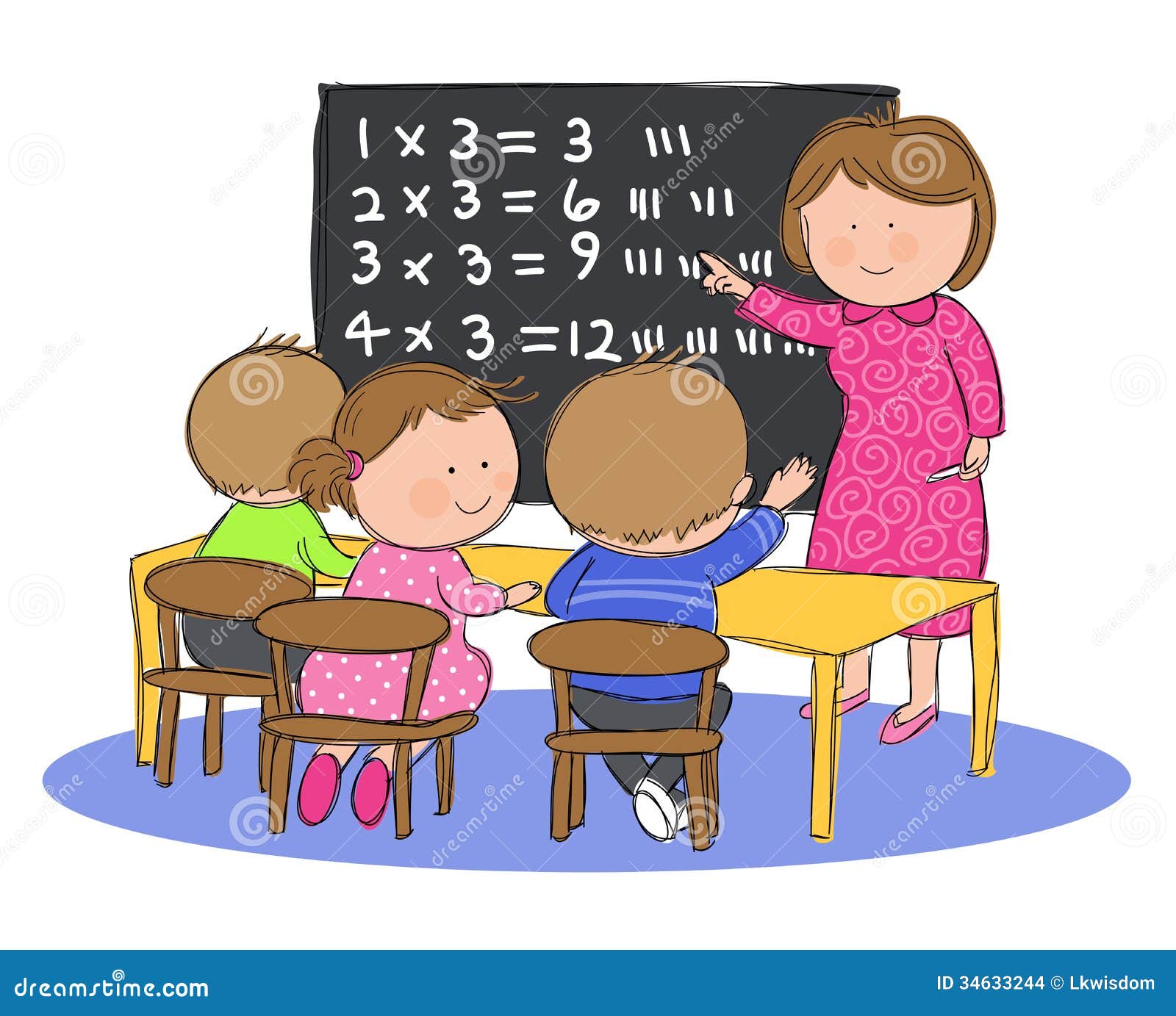 Niños En Clase De La Matemáticas Imagenes de archivo - Imagen: 34633244