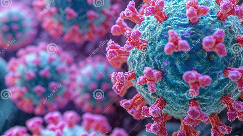 Nipah Virus Under A Microscope Ai Generated Stock Illustration Illustration Of Medical
