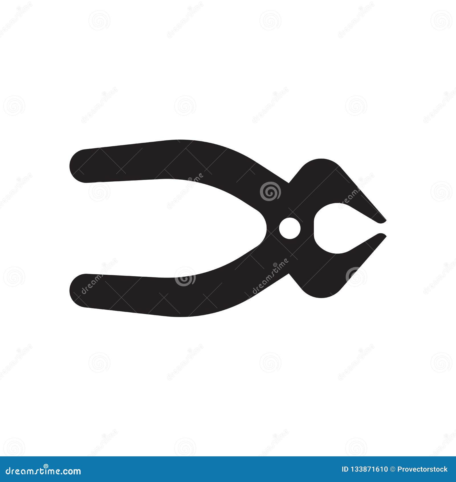 Nipper Icon Isolated on White Background Stock Vector - Illustration of ...