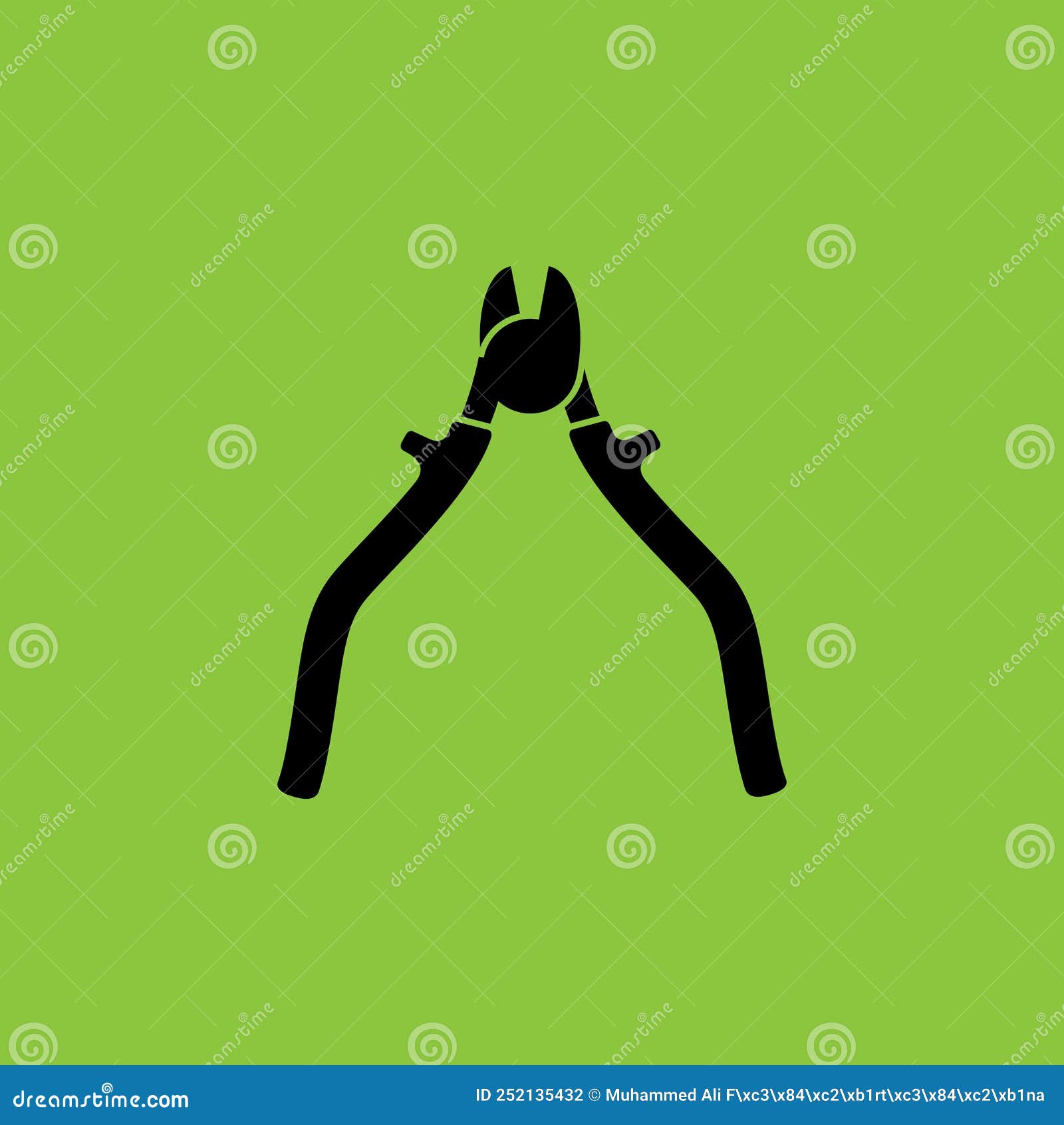 Nippers or Diagonal Cutters. - Vector Stock Vector - Illustration of ...