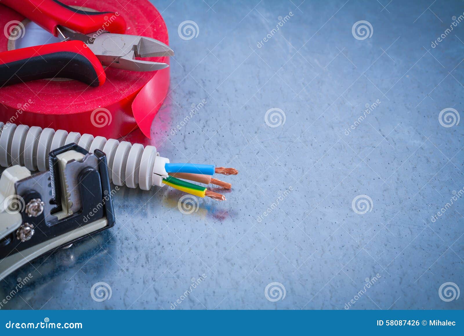 Nippers Electric Wire Protection Cables Strippers Insulation Adh Stock ...