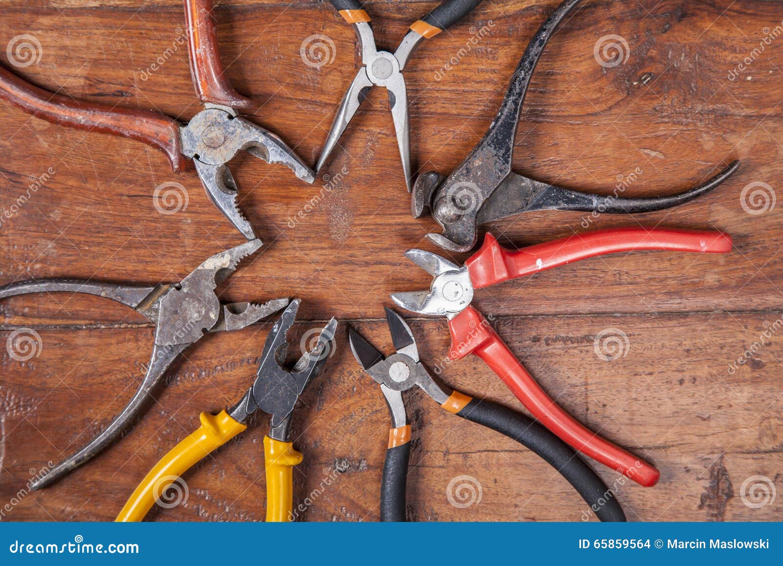 Nippers, Pliers and Other Tools Stock Photo - Image of grip, hardware ...