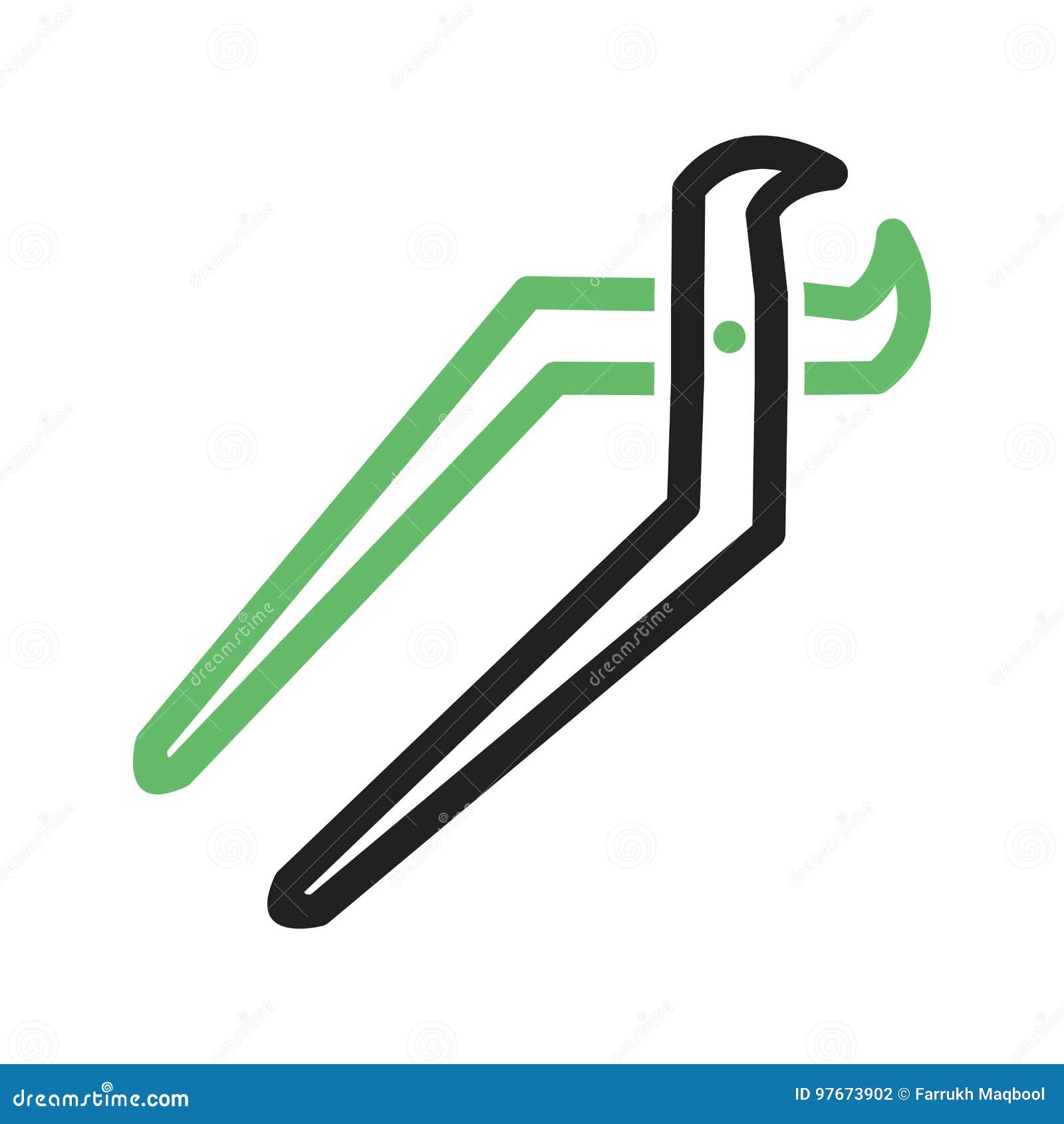 Nippers stock vector. Illustration of pliers, work, equipment - 97673902