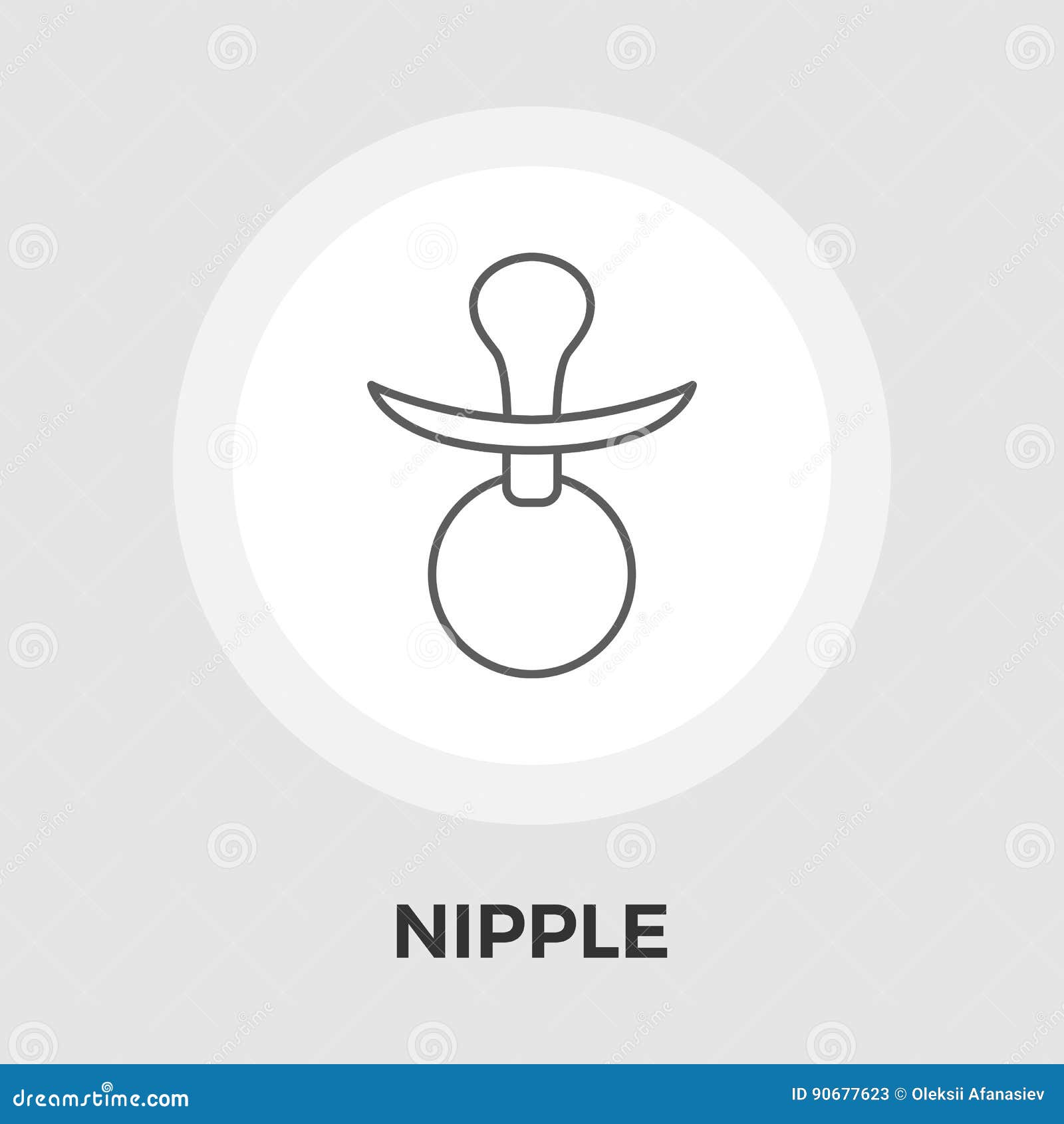 Nipple vector flat icon stock vector. Illustration of nipple - 90677623