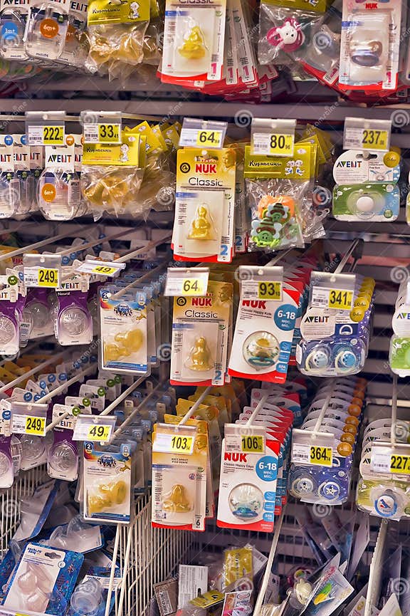 Nipples Pacifiers for Babies Editorial Stock Image - Image of store ...