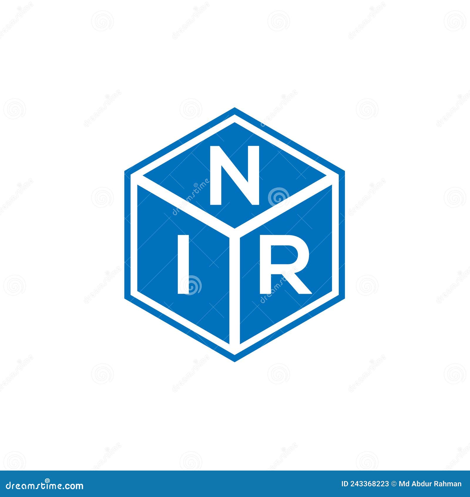 NIR Letter Logo Design on Black Background. NIR Creative Initials ...