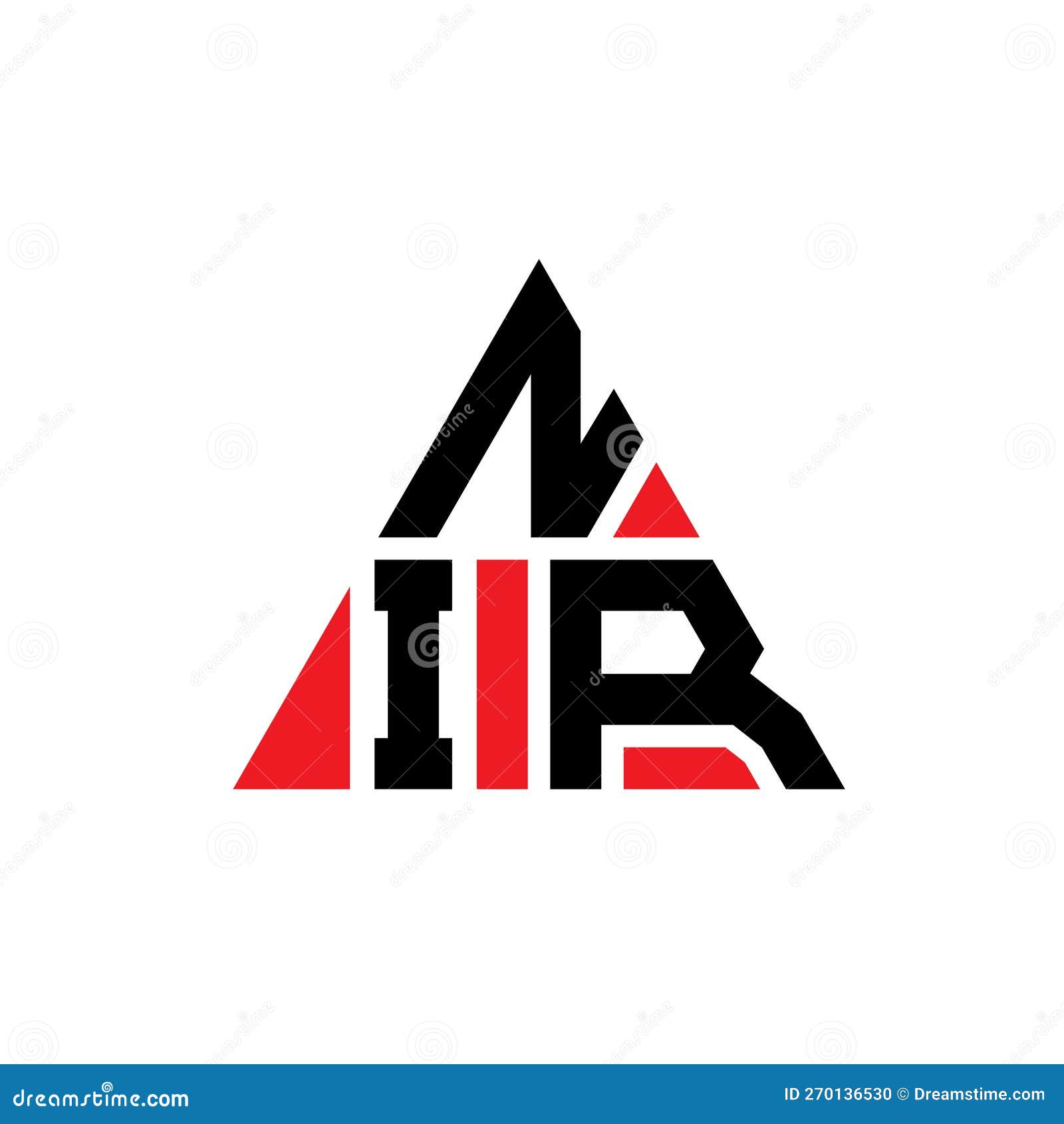 NIR Triangle Letter Logo Design With Triangle Shape. NIR Triangle Logo ...