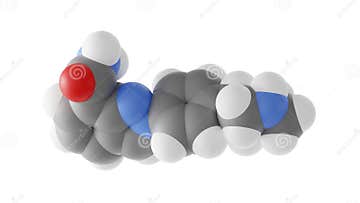 Niraparib Molecule, Zejula, Molecular Structure, Isolated 3d Model Van ...