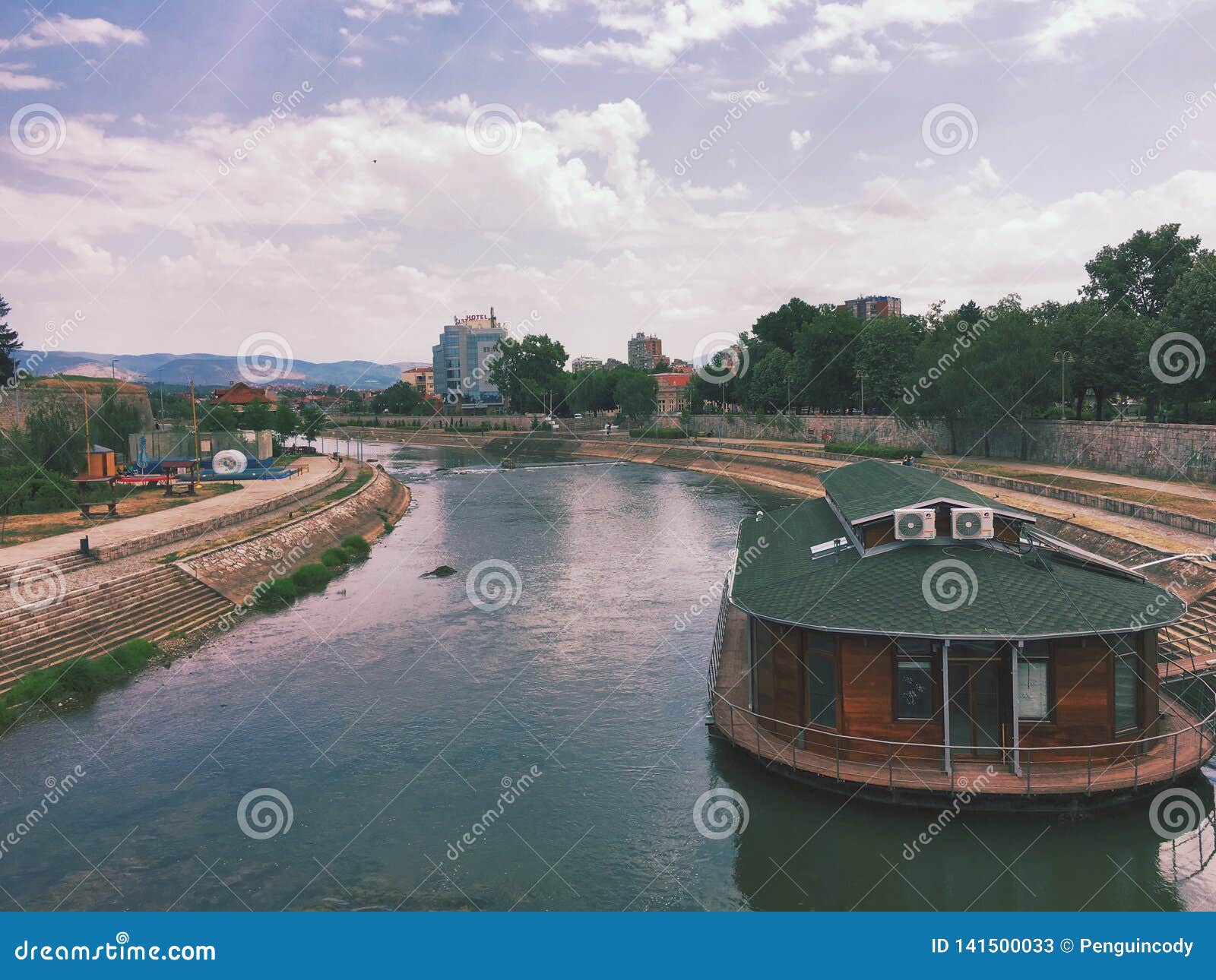 Nis city view editorial stock photo. Image of view, serbian - 141500033
