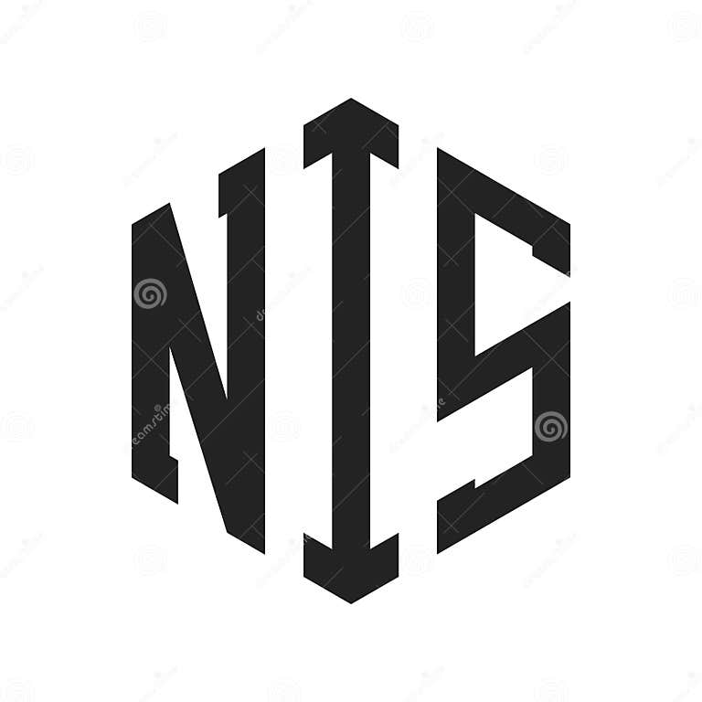 NIS Logo Design. Initial Letter NIS Monogram Logo Using Hexagon Shape ...