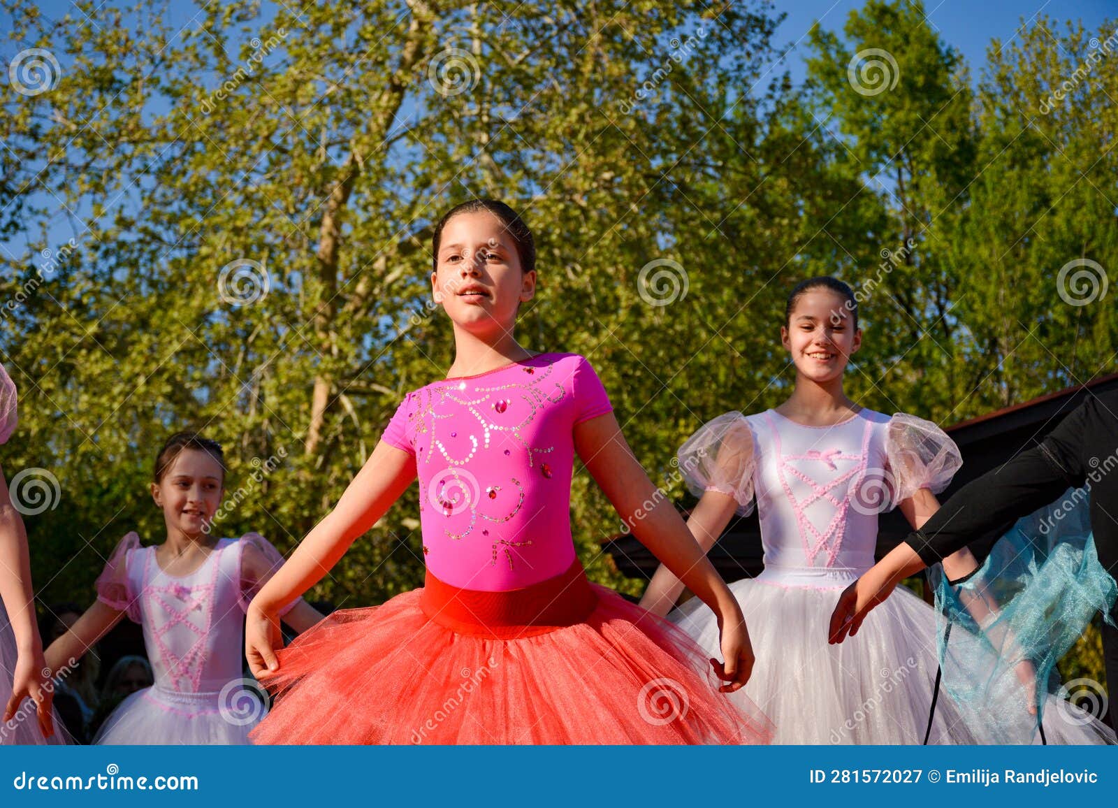 Enchanting Grace: Young Ballerina Shines on the Open-Air Stage ...
