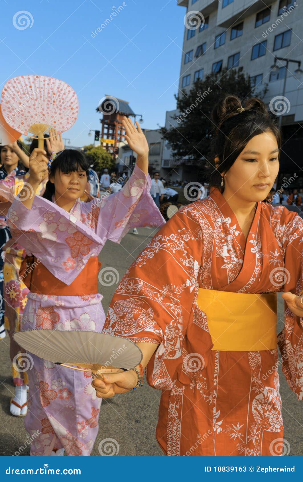Nisei week participant editorial stock photo. Image of umbrella - 10839163