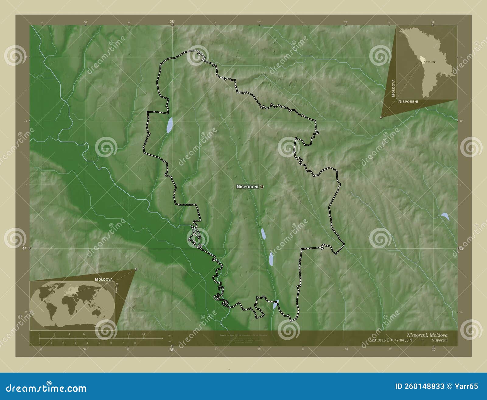 Nisporeni, Moldova. Wiki. Labelled Points of Cities Stock Image - Image ...