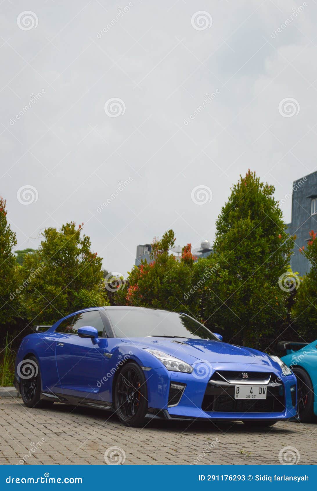Nissan gtr r35 azul foto de archivo editorial. Imagen de deporte ...
