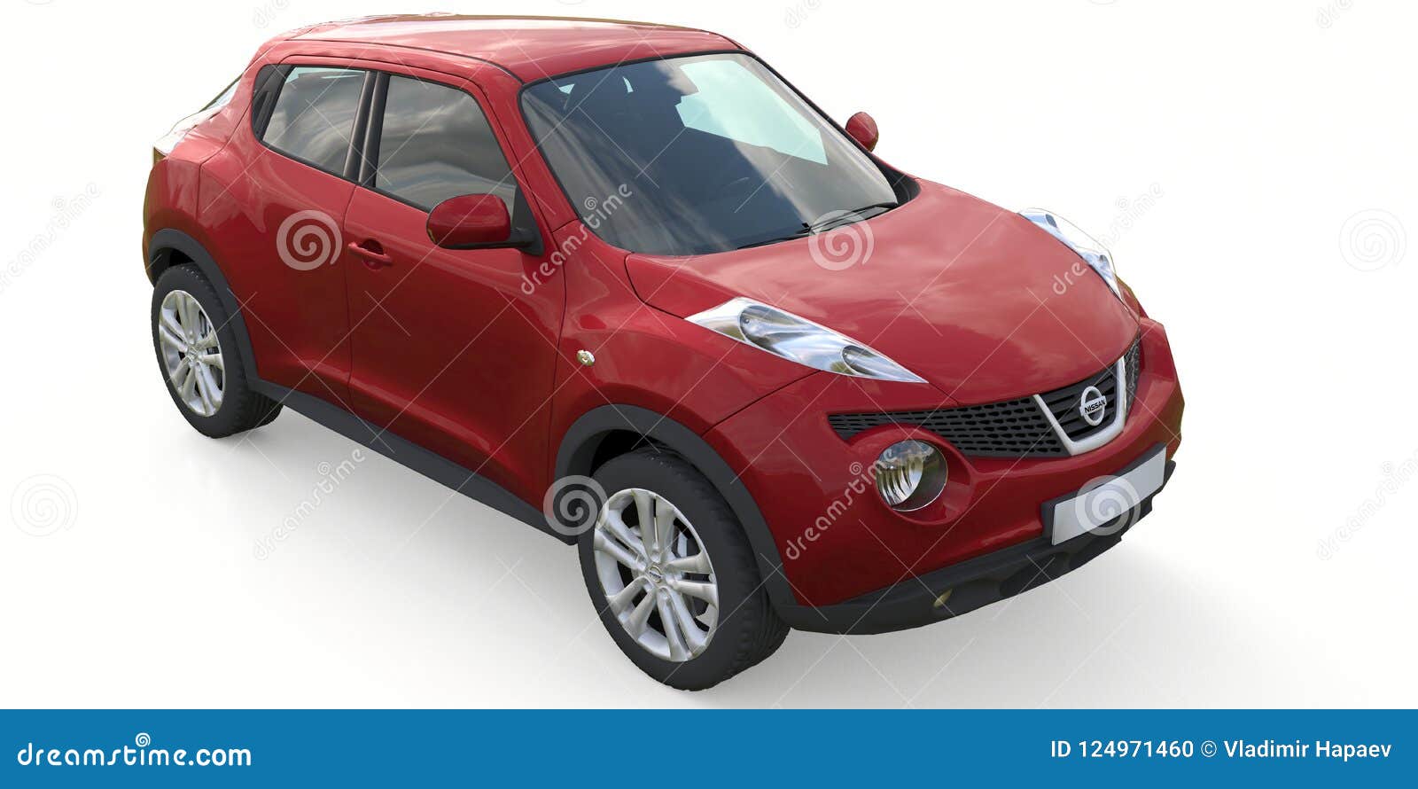 Nissan Juke is Subcompact Crossover Rouge SUV Rendu 3d Image éditorial ...
