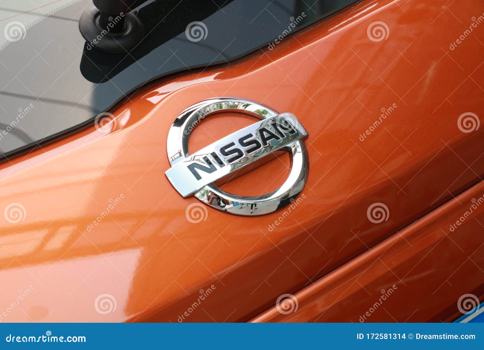 Nissan`s icon is white editorial stock image. Image of nissans - 172581314