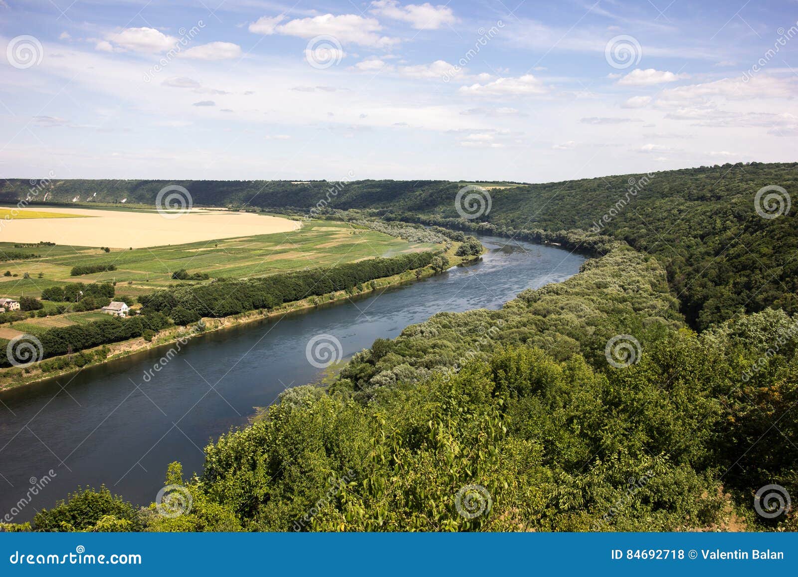 Nistru river, Moldova stock photo. Image of nature, panorama - 84692718