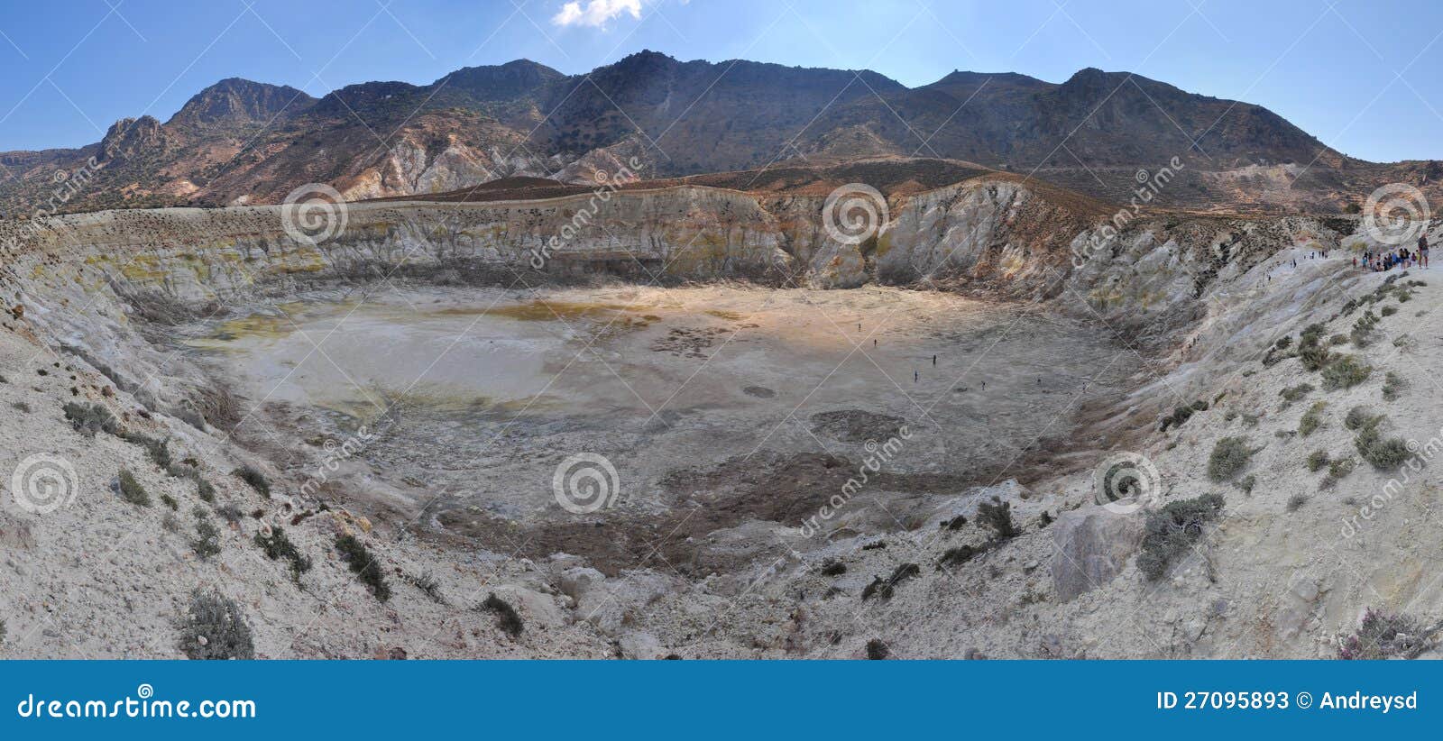 Nisyros Volcano, the Crater of St. Stephen Stock Image - Image of ...