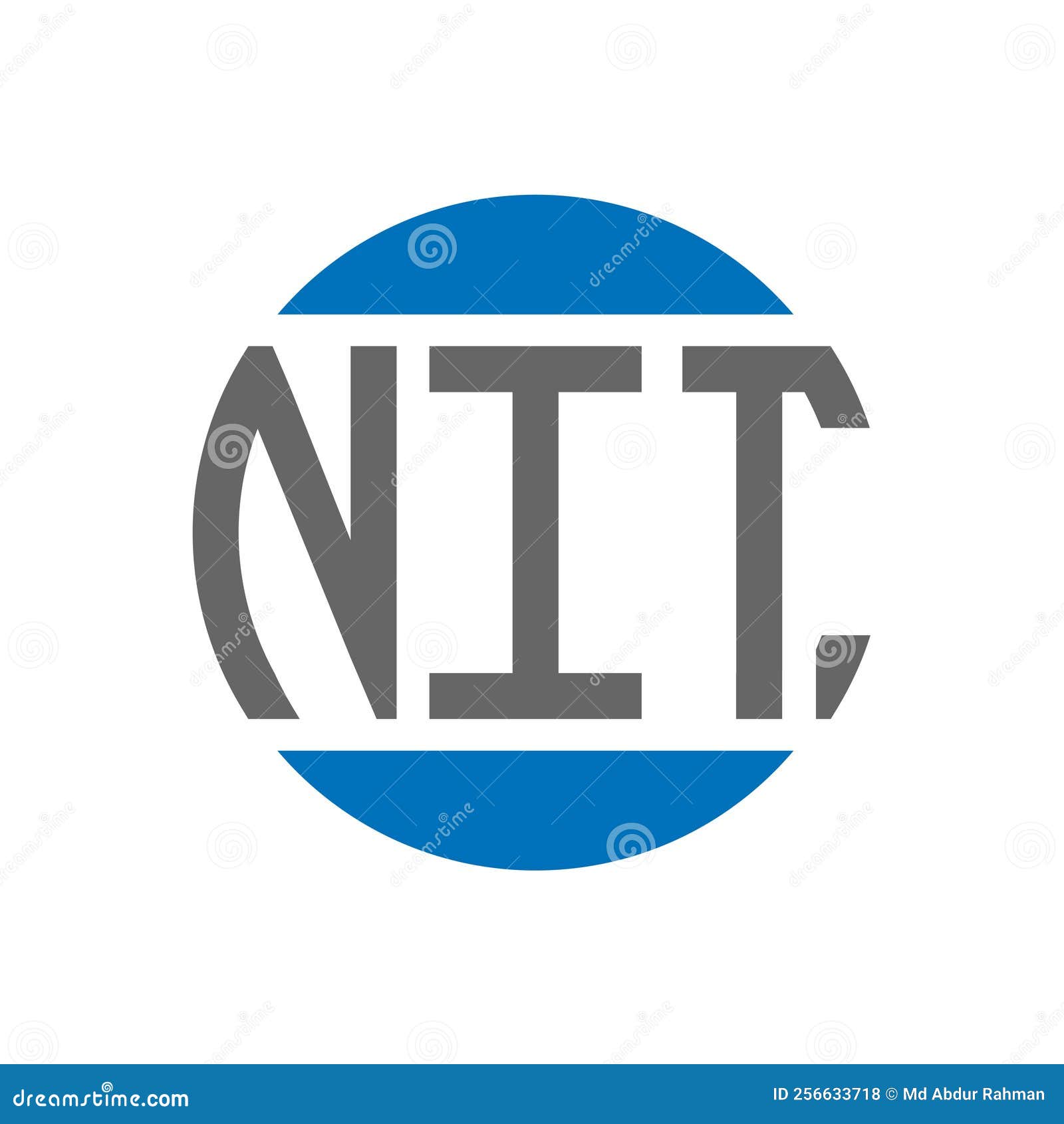 NIT Letter Logo Design on White Background. NIT Creative Initials ...