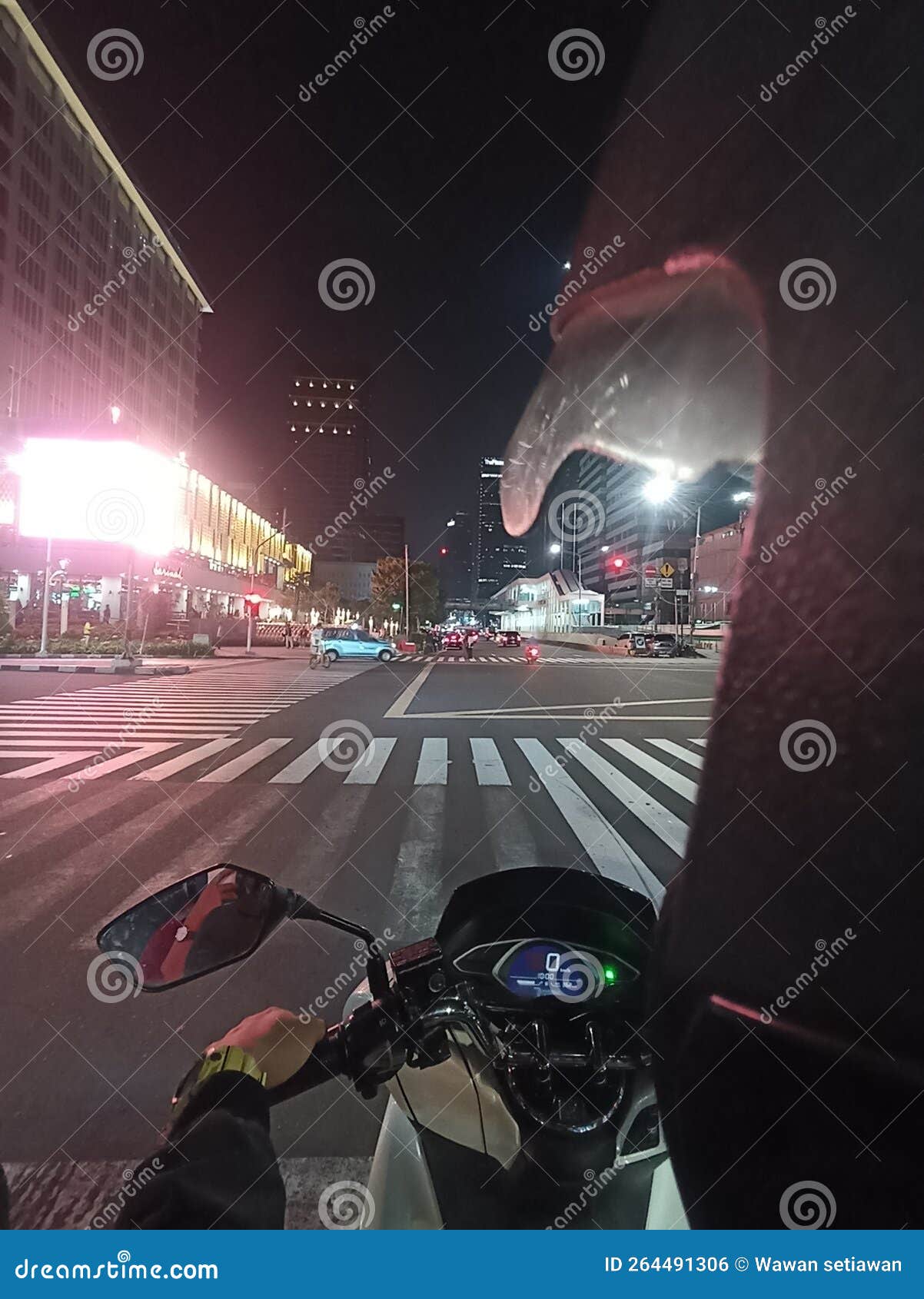Nite Ride in Jakarta Traffic Sudirman Editorial Photo - Image of ...