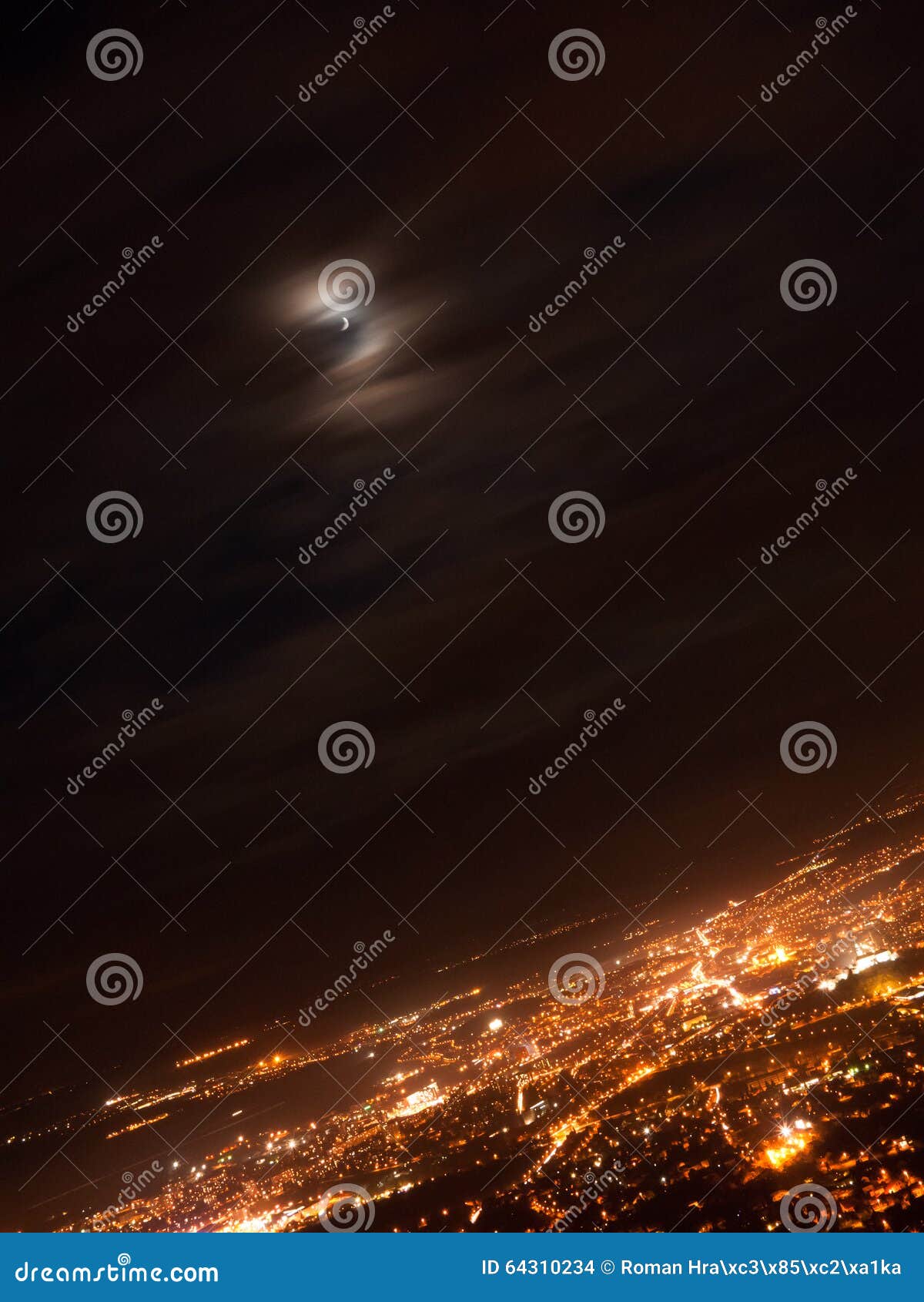 Nitra city at night stock photo. Image of fantastic, high - 64310234