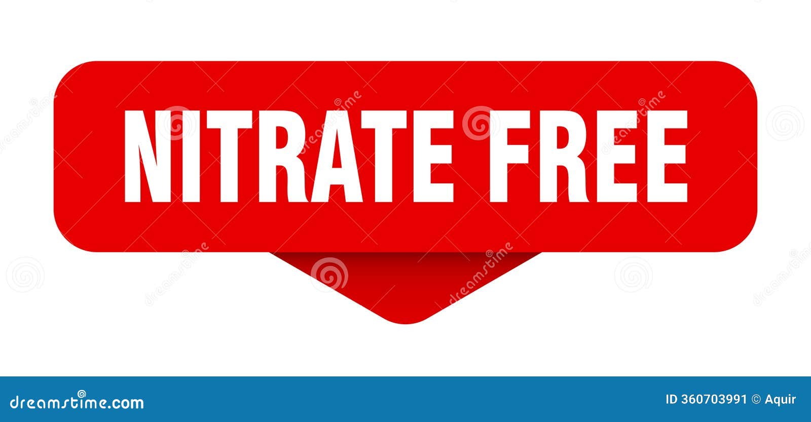 Nitrate Free Sticker. Nitrate Free Sign On Transparent Background ...