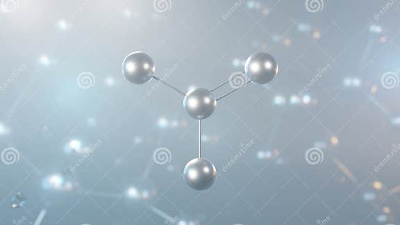 Nitrate Molecular Structure, 3d Model Molecule, Polyatomic Ion ...