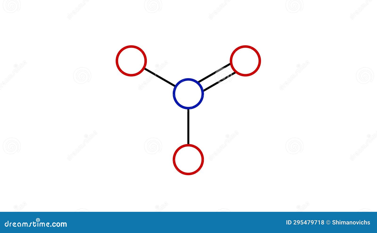 Nitrate Molecule, Structural Chemical Formula, Ball-and-stick Model ... Nitrate Molecule, Structural Chemical Formula, Ball-and-stick Model ...