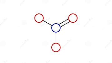 Nitrate Molecule, Structural Chemical Formula, Ball-and-stick Model ...