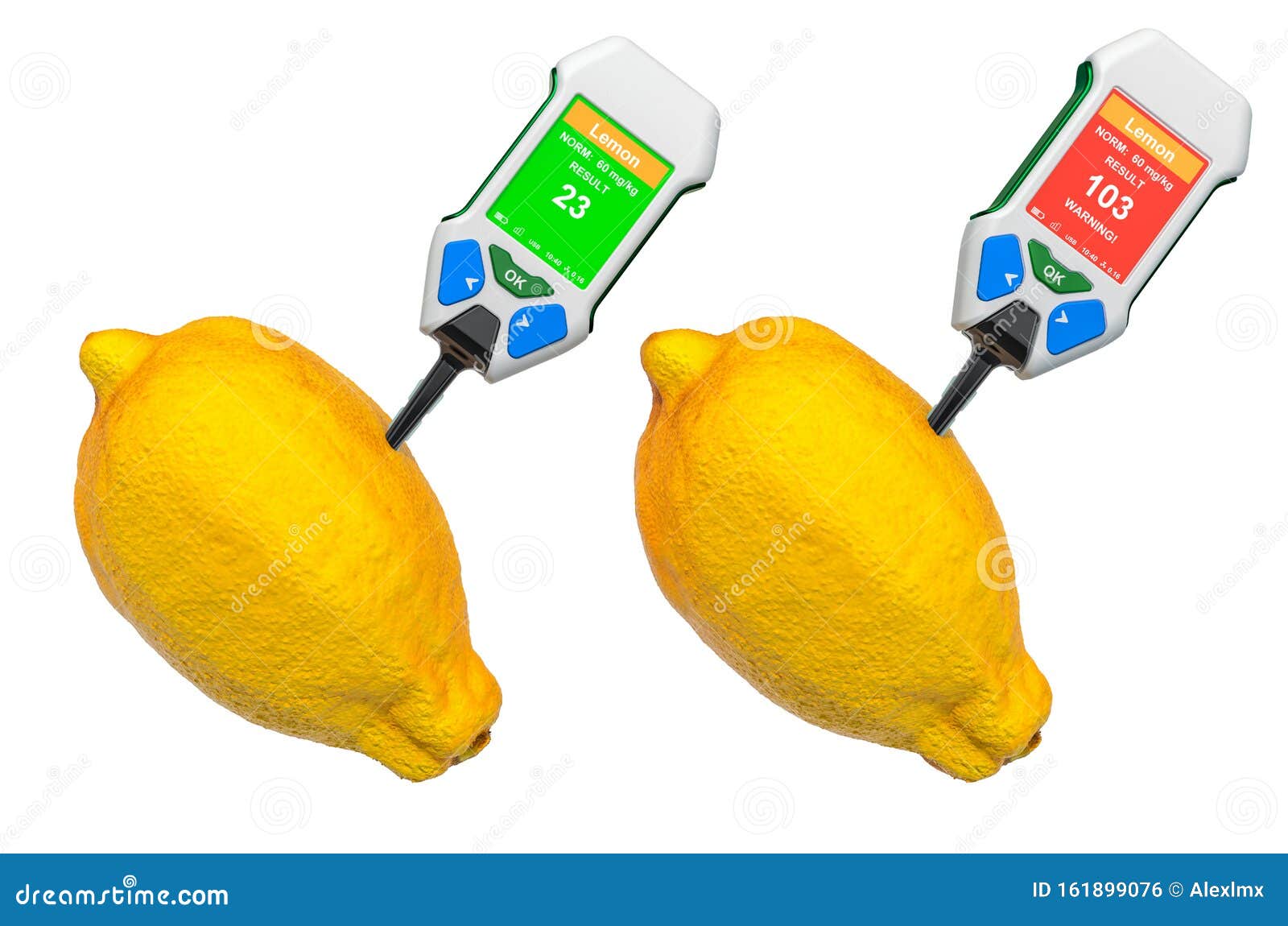 Nitrate Testers With Squashes. Measurement Of Nitrate Levels In ...