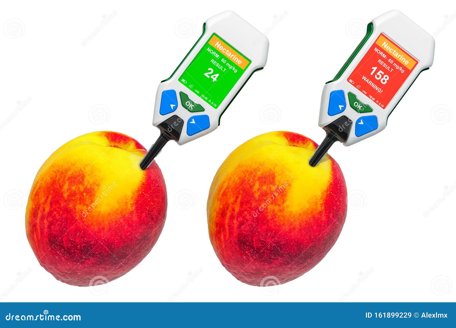 Nitrate Testers With Squashes. Measurement Of Nitrate Levels In ...