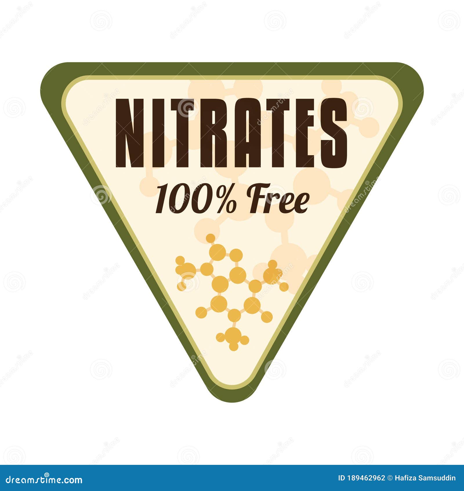 Nitrates Label. Vector Illustration Decorative Design Stock Vector ...