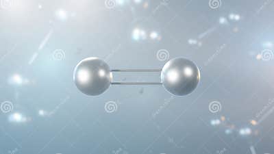 Nitric Oxide Molecular Structure, 3d Model Molecule, Nitrogen Oxide ...